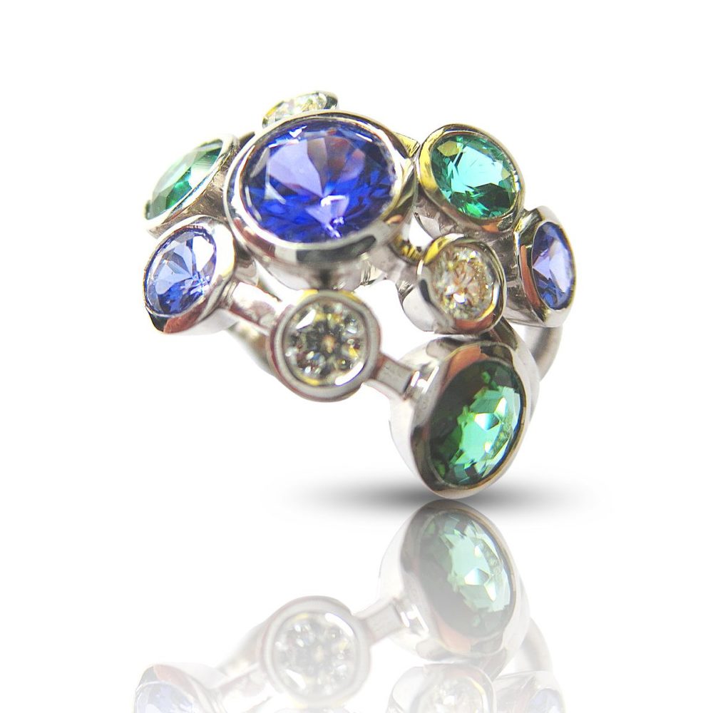 LEYSER 18k Gold Coloured Gemstones Ring Collection - LEYSER